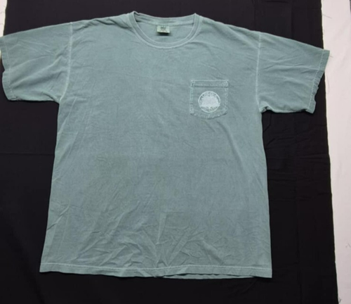 Live Oak Brand men's faded green pocket t-shirt fishing theme comfort colors XL | eBay