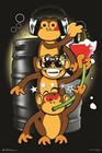 Beer Drinking Monkeys Funny Cool Wall Decor Art Print Poster 24x36 inch ...
