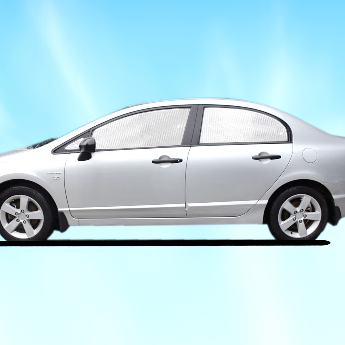Fit For Honda Civic 2006 2011 Sedan All Side Windows Privacy Sun Shade 6pcs