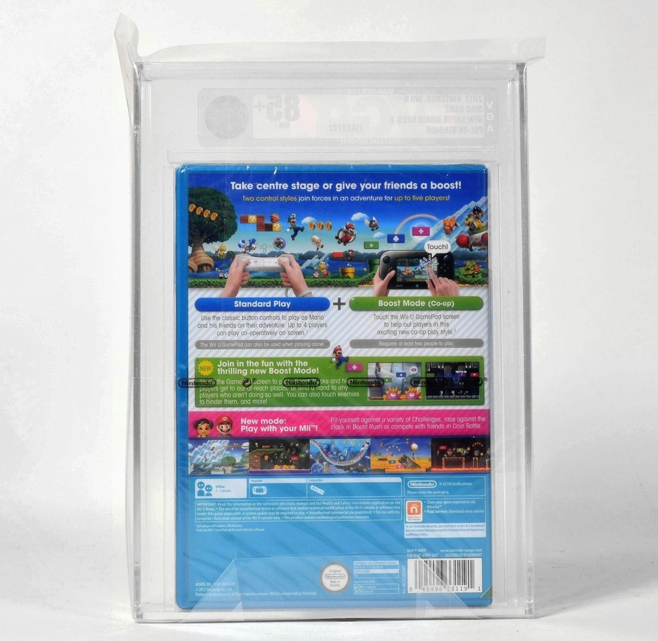 Nintendo Wii U,New Super Mario Bros. U VGA Gold 85+ NM+,UK PAL | eBay