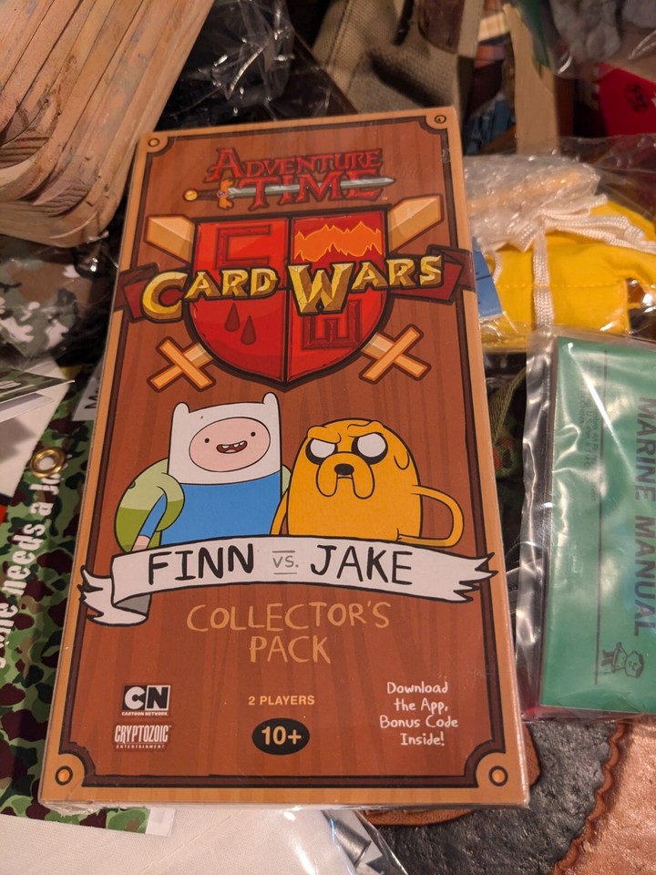 2 x Adventure Time Card Wars BMO vs Lady & Fin vs Jake Cryptozoic Card ...
