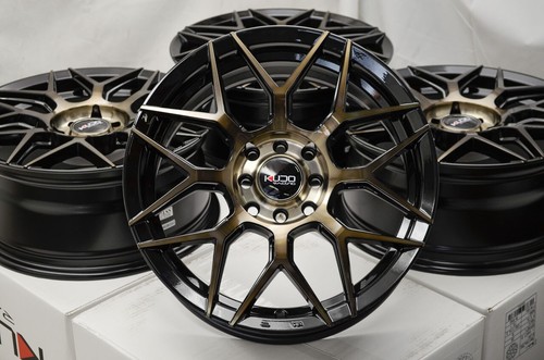 16x7 Bronze Black Wheels Rims 4 Lugs Mazda MX-5 Miata Mini Cooper ...