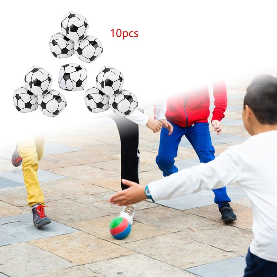 10 Pack Mini Footballs 1.97 Inch Juggling Balls for Kids Boys Girls ...