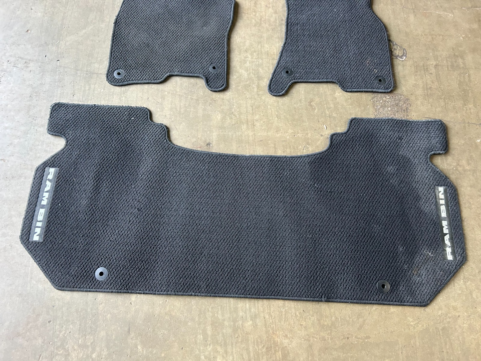OEM Mopar Ram Bin Floor Mats Dodge Ram 1500 2019–2026 Black 54359 PA6 ...