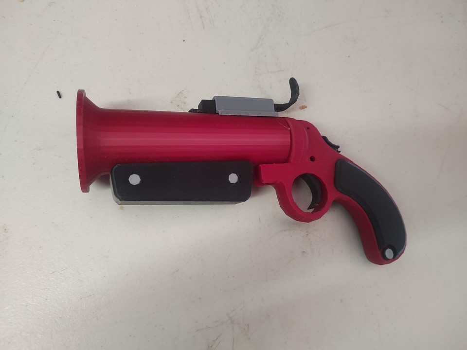 Used Team Fortress 2 Pyro Flare Gun 3D Printed Prop TF2 Flare Pistol | eBay
