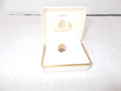 Stamper 10K Gold Rose Harley Davidson Tie or Lapel Tack Pin - Service ...