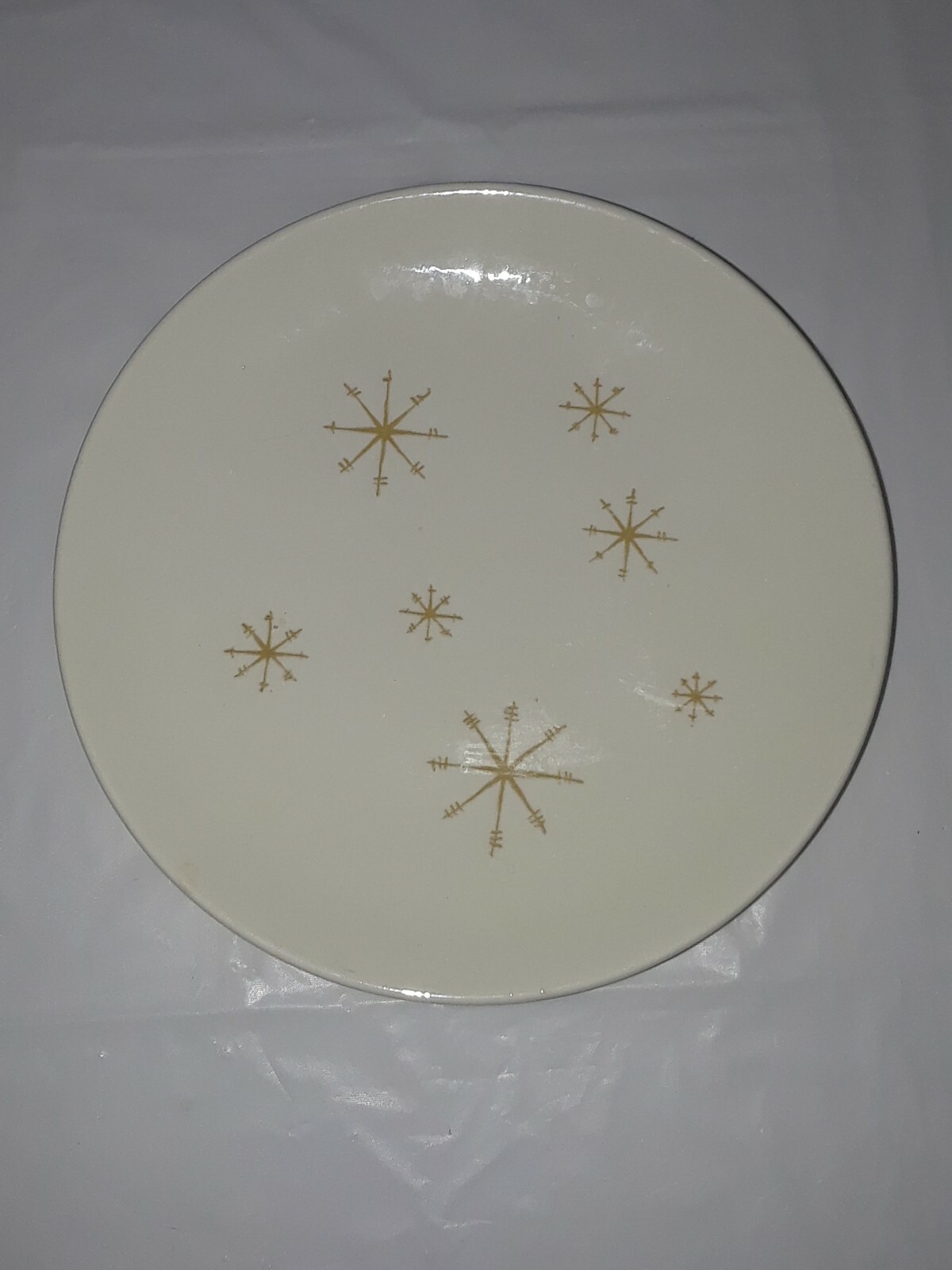 Star Glow Royal China Gold Atomic Bread & Butter Plate, 6 1/2 In, Mid ...