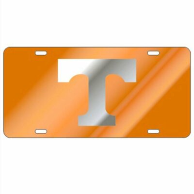 UT TENNESSEE Vols Mirrored Orange-Silver License Plate / Car Tag | eBay