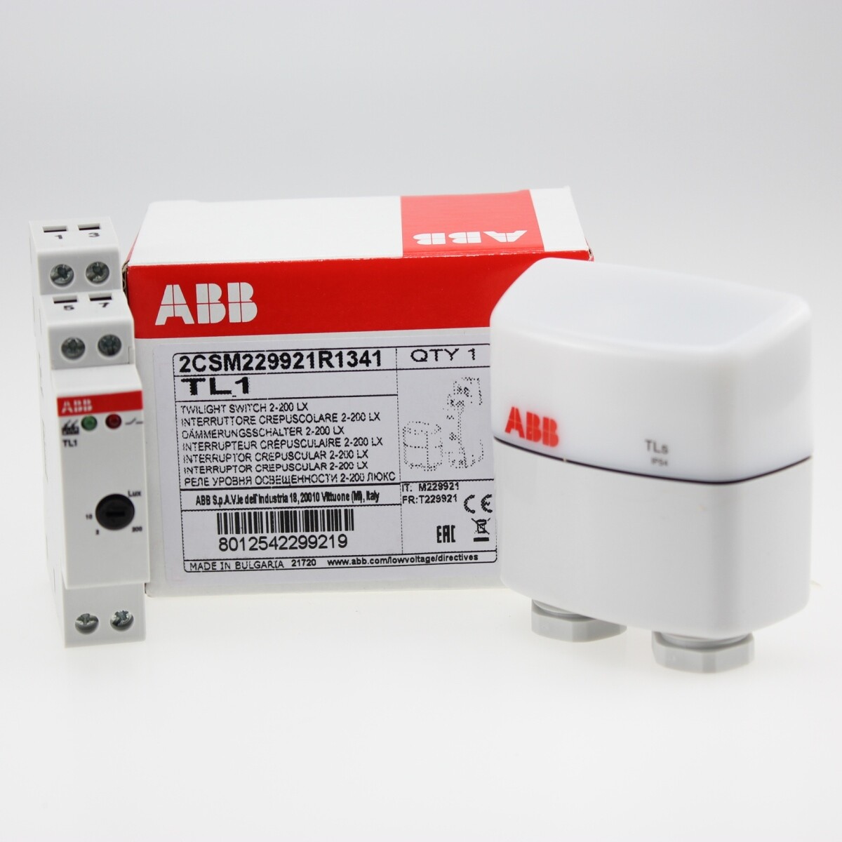 ABB TL1 Dämmerungsschalter 2-200 lux, 110-230V AC, 16 A Lichtsensor ...