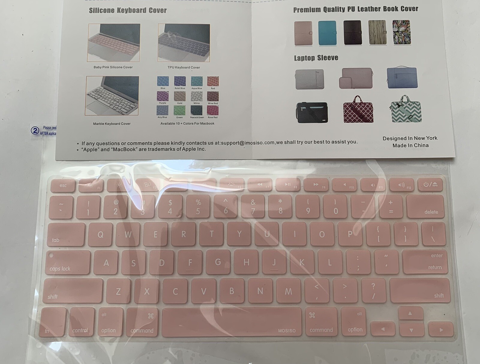 Pink Apple Laptop Keyboard