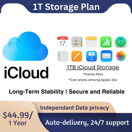 Apple cloud storage 1T/ one year - Digital Delivery | eBay