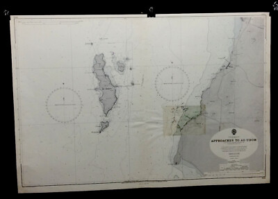 1900-Now - Vintage British Admiralty Nautical Chart Map