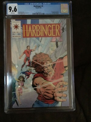 Harbinger #2 CGC 9.6 White pages Valiant 1st Rock Swallow Sparrow | eBay