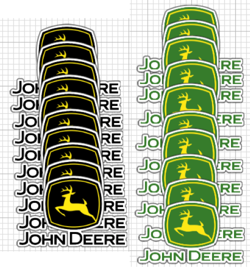 John Deere Logo Stickers
