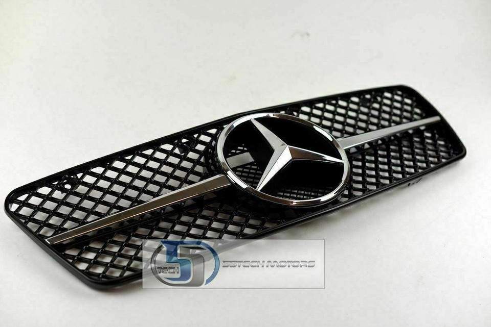 1997-2003 Mercedes W208 CLK320 CLK430 Single Fin Grille Grill | 1 Fin ...