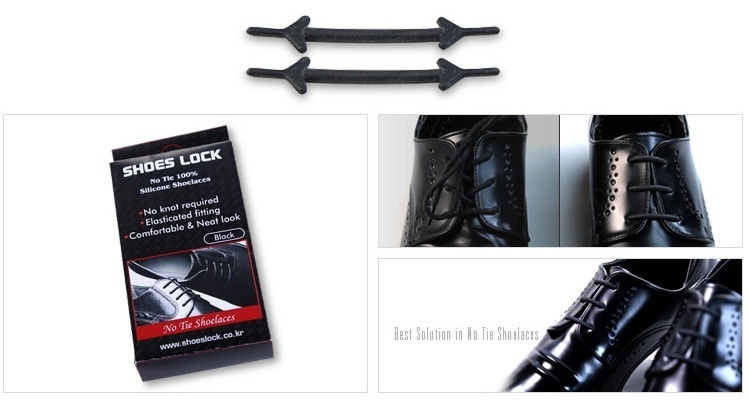 No Tie Athletic Elastic SILICONE SHOES LOCK Sneaker Shoelaces dress ...