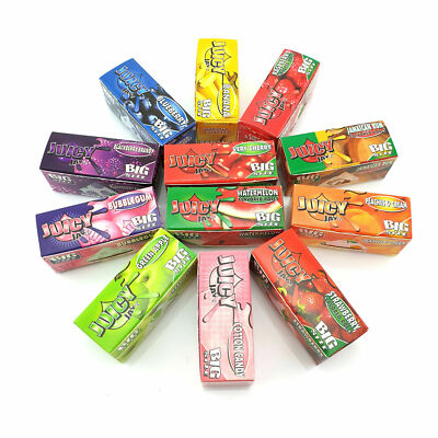 Juicy Jays Flavoured Flavor Smoking Rolls Rips Rolling Papers FRUITY ...