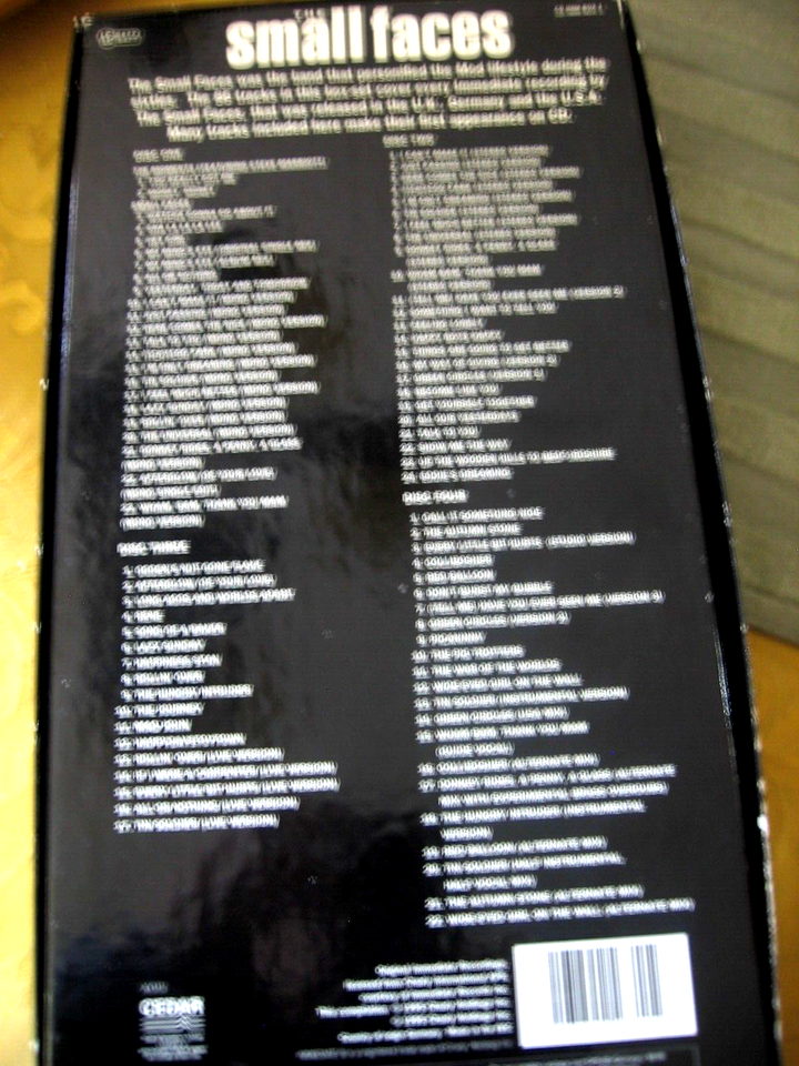 SMALL FACES The Immediate Years 4 CD boxed Set w/ booklet Germany ...