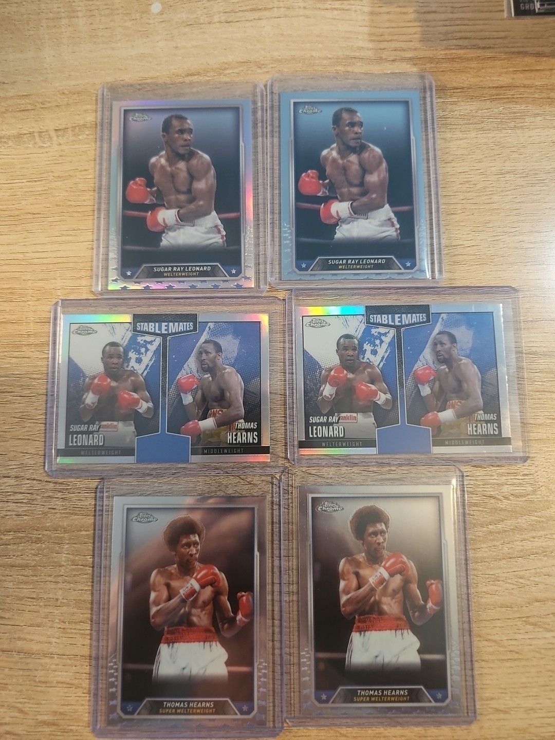 Sugar Ray Leonard / Thomas Hearns 2024 Topps Chrome #SM-2 Stablemates ...