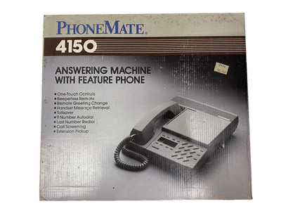 📞 Segreteria Telefonica PHONEMATE 4150 ☎️ Nuova 🆕 Vintage Retro Fondo ...