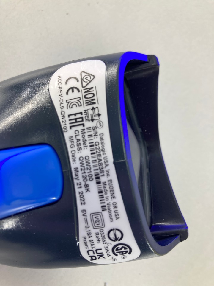 DATALOGIC QuickScan Lite QW2100 Laser Black Handheld Bar Code Reader ...