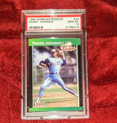 RANDY JOHNSON ROOKIE RC 1989 DONRUSS THE ROOKIES #43 RC PSA 10 🔥GEM ...