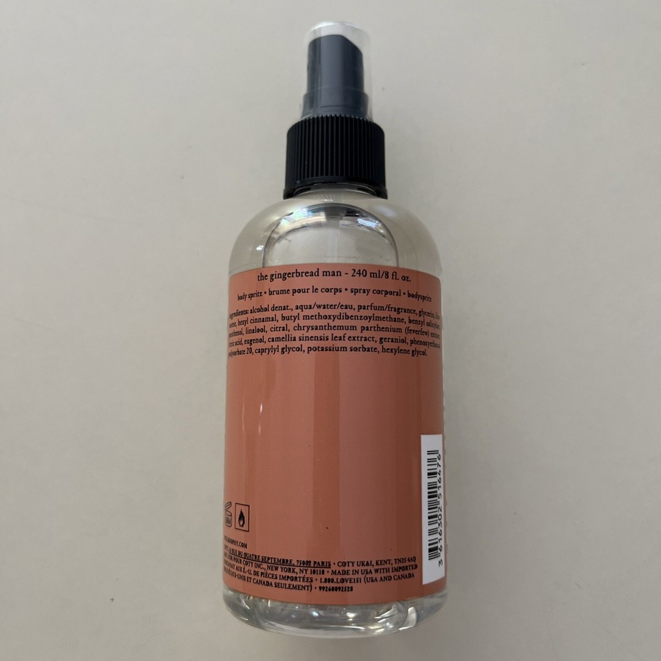 Philosophy ~ The Gingerbread Man Body Spritz ~ 8 fl. oz with Spritzer ...