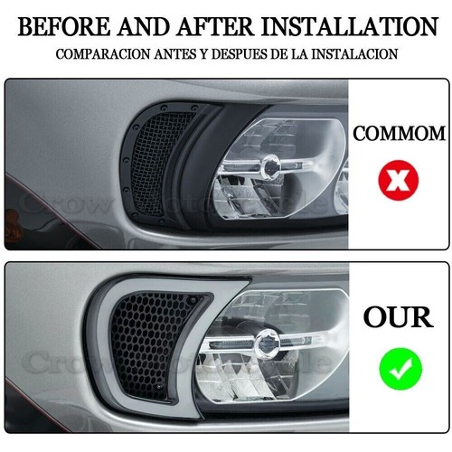 For Touring Road Glide Ultra FLTRU 2016-2019 Tracer LED Headlight Vent ...