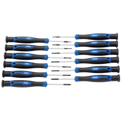 Draper Precision 12 Screwdriver Set Flat Slot Cross Phillips Torx TX ...