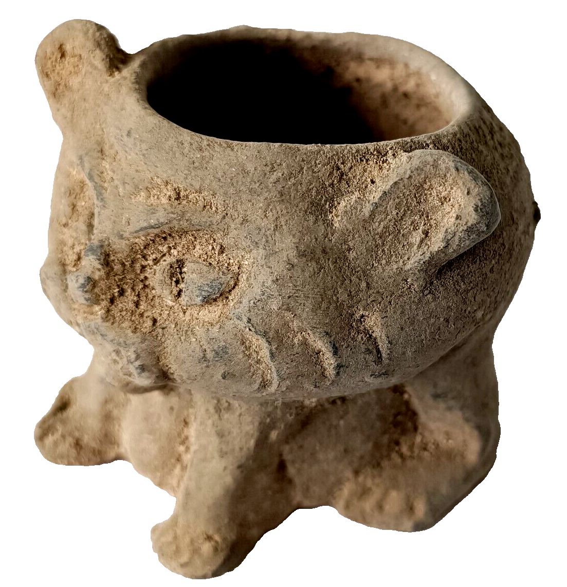 300 BC Ancient Roman Clay Terracotta Drinking Mug Cup Pot Museum ...