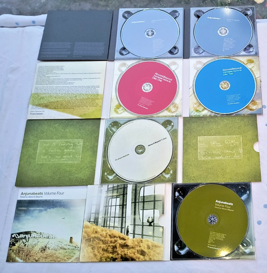 ANJUNABEATS / ANJUNADEEP / ABOVE & BEYOND 4 x CD SETS VOL 4 6 TRI-STATE ...