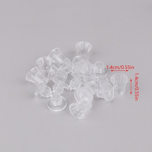 10 PCS Transparent Plastic Advertising Nail Brackets with Frosted ...