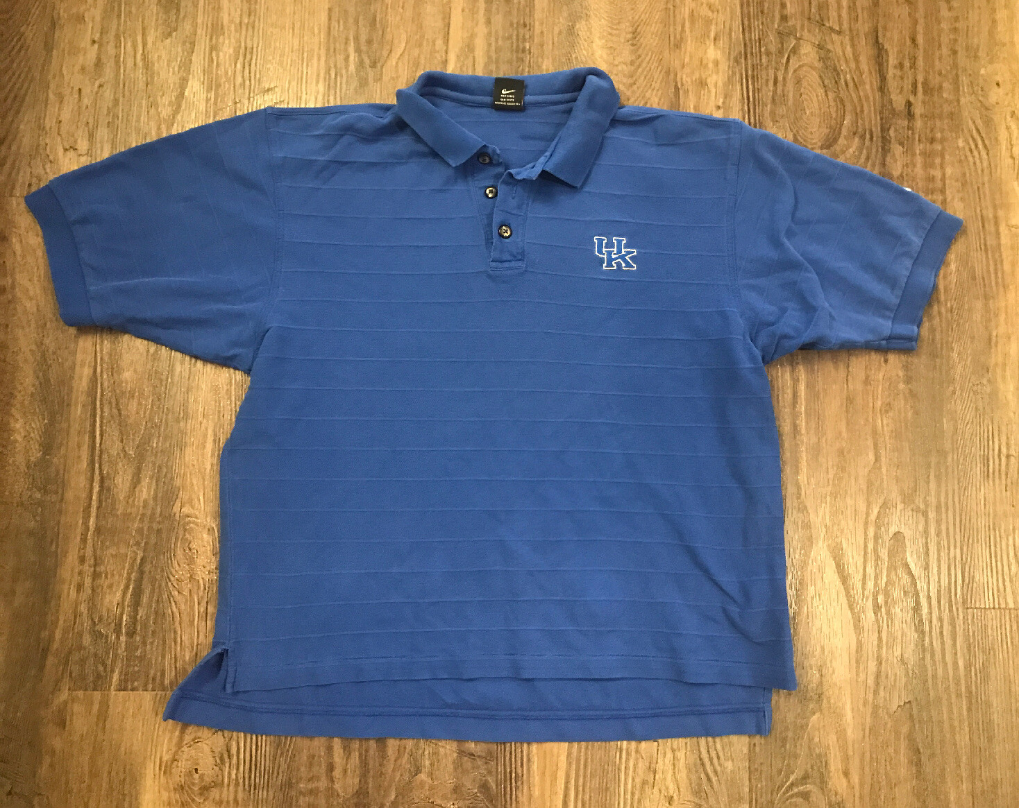 VTG Nike University of Kentucky Royal Blue Nike Team Polo Shirt Men's ...