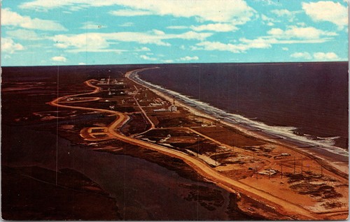 Aerial View of Wallops Island Virginia VA NASA 1970 Chrome Postcard B34 ...