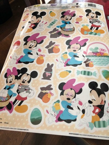 DISNEY MICKEY AND MINNIE EASTER WINDOW CLINGS, - NEW. | eBay