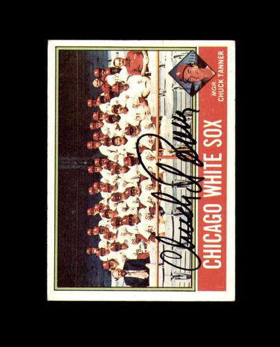 Chuck Tanner Autograph 1976 Topps Chicago White Sox Signed | eBay