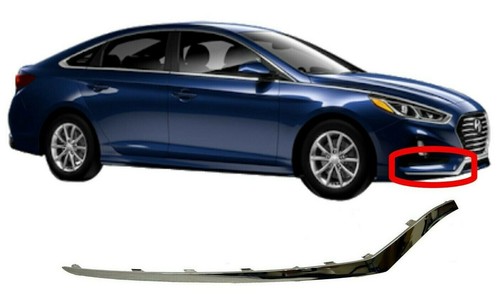 New Front Bumper Lower Trim Chrome Molding Right Passenger For Sonata ...