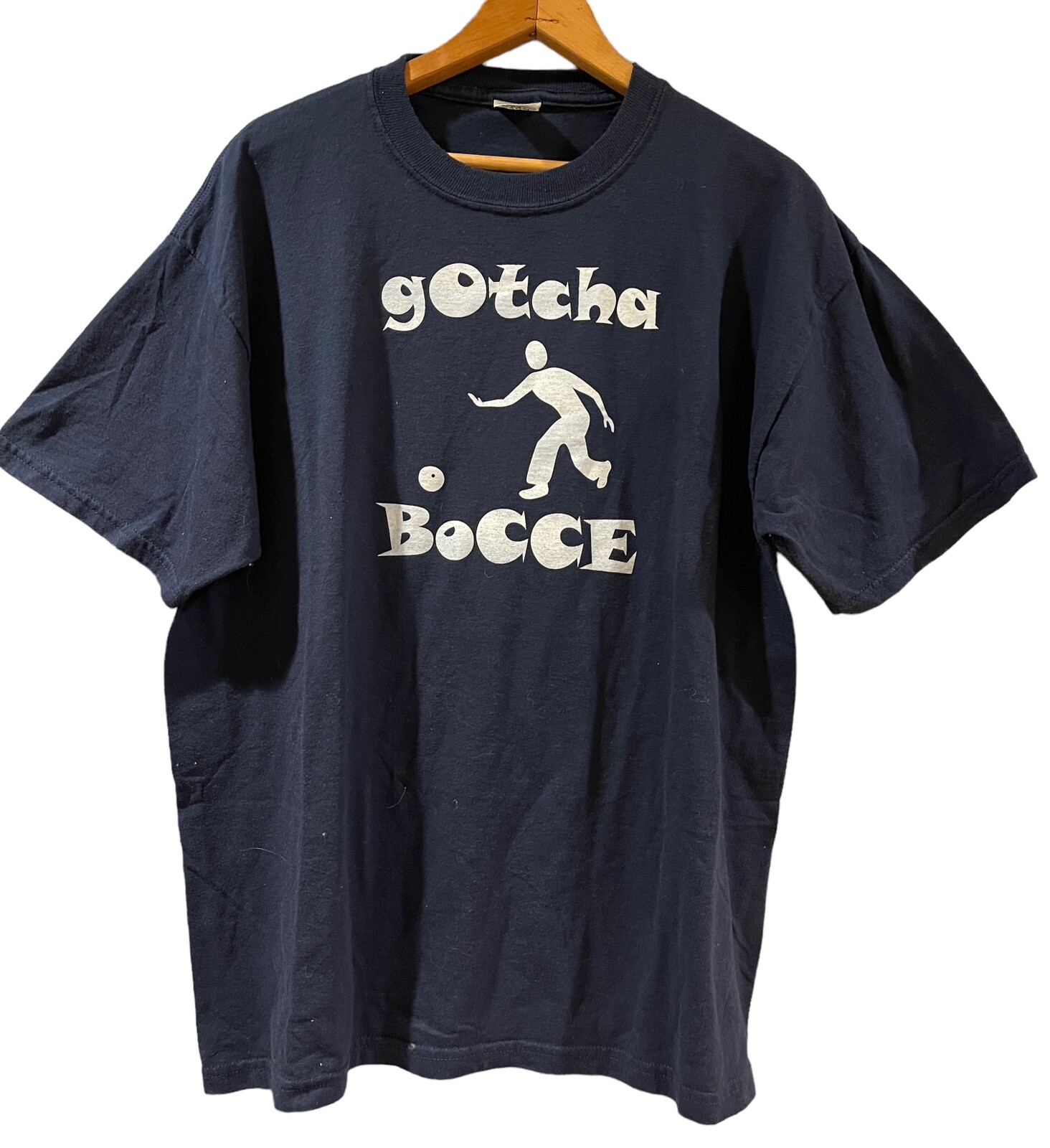 Gotcha Bocce Ball T-shirt Navy Blue Large | eBay