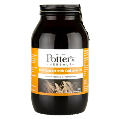 Potter's Malt Extract with Cod Liver Oil ORIGINAL UNFLAVOURED- A ...