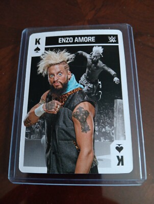 Enzo Amore Card 2017 WWE Legends Playing Card WWF Wrestling Card Rare ...