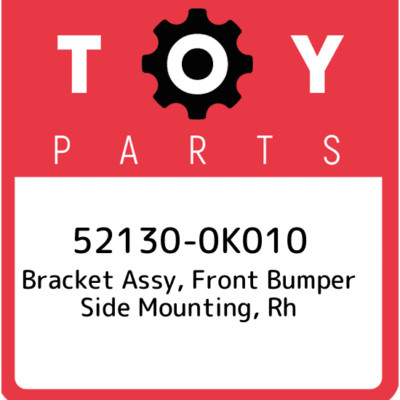 52130-0K010 Toyota Bracket assy, front bumper side mounting, rh ...
