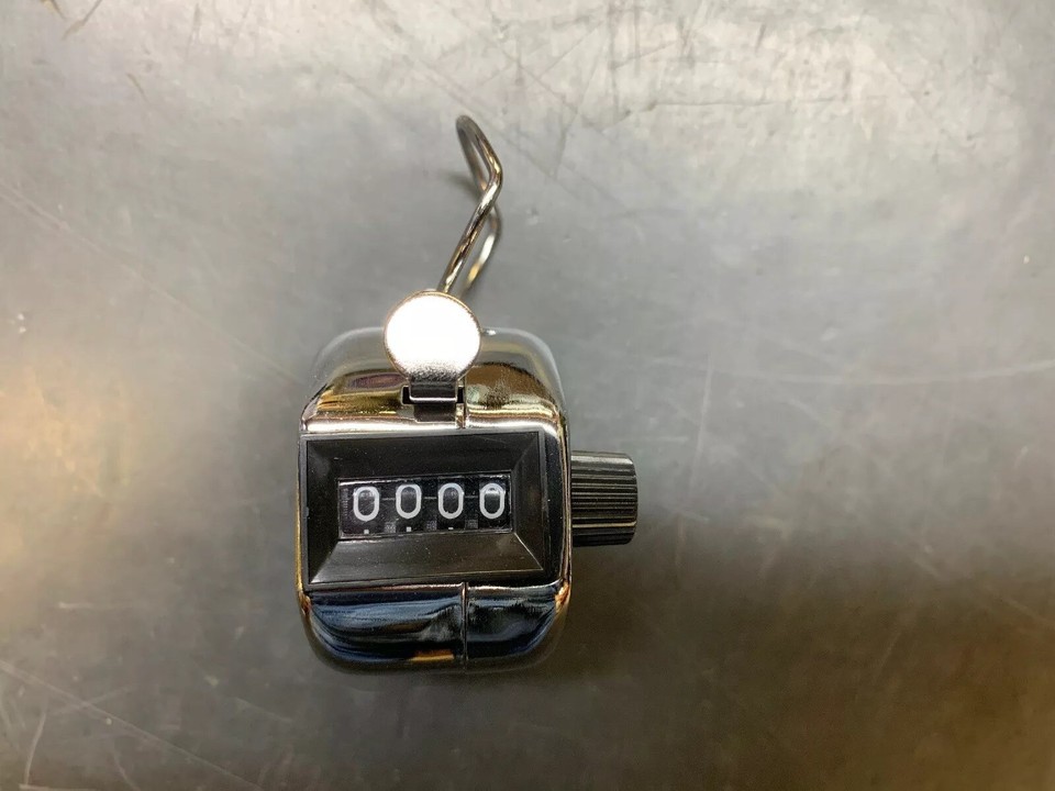 New Hand Held 4-Digit Number Clicker Counter. | eBay