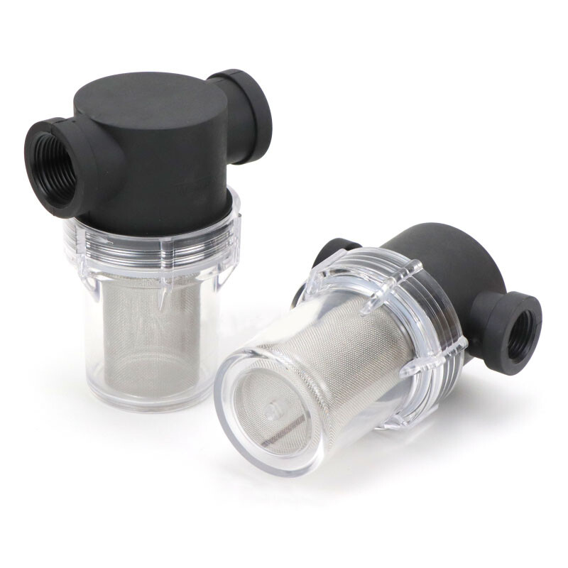 3/4" 1/2" 1" Inline Mesh Strainer Water Pump High Flow Pipeline Filter ...