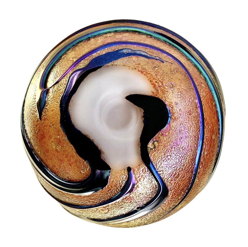 Charles Lotton Vase Lotton Art Glass 1980s | eBay