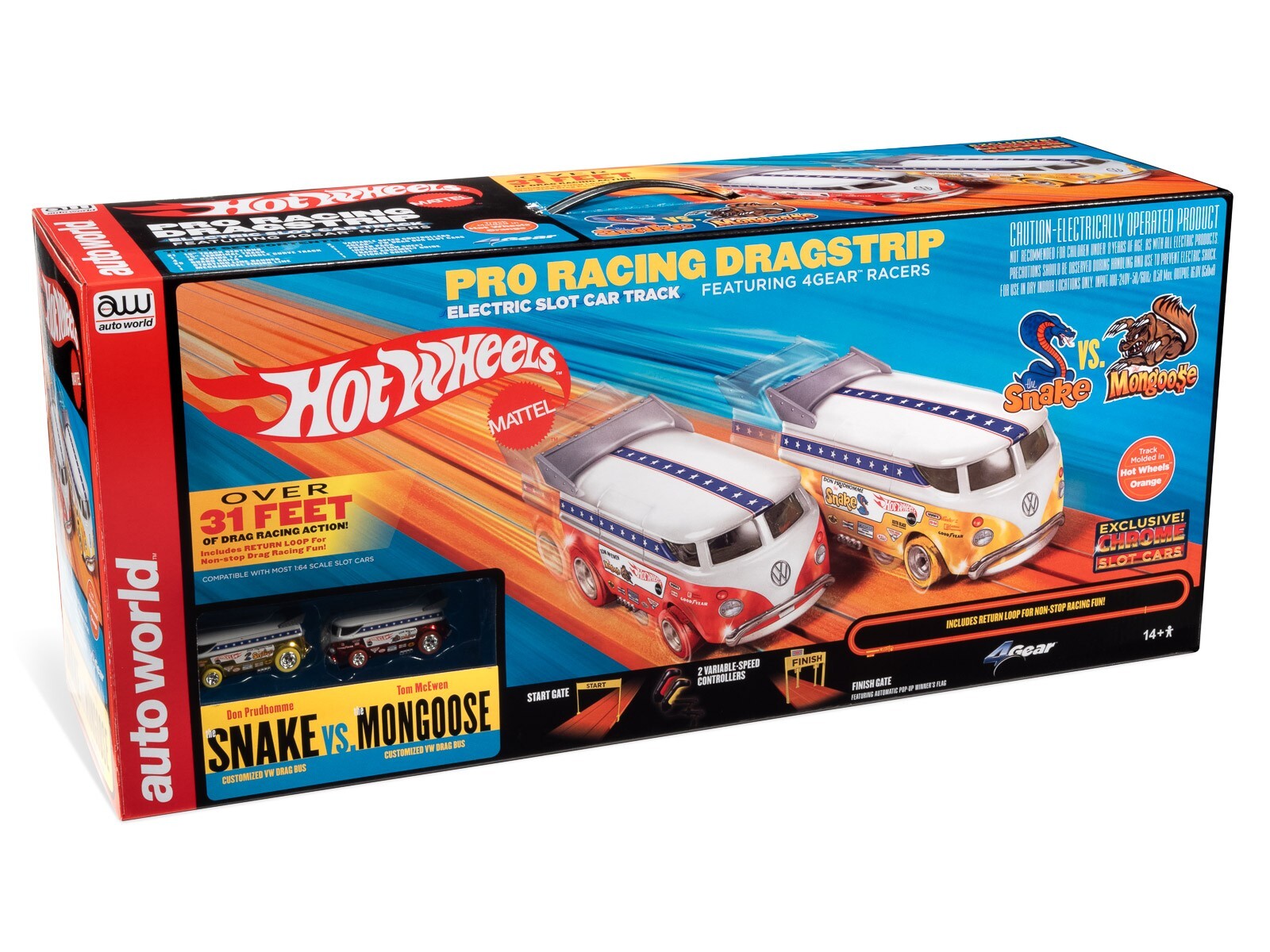 Auto World Exclusive Hot Wheels Snake vs Mongoose Custom VW Buses w ...