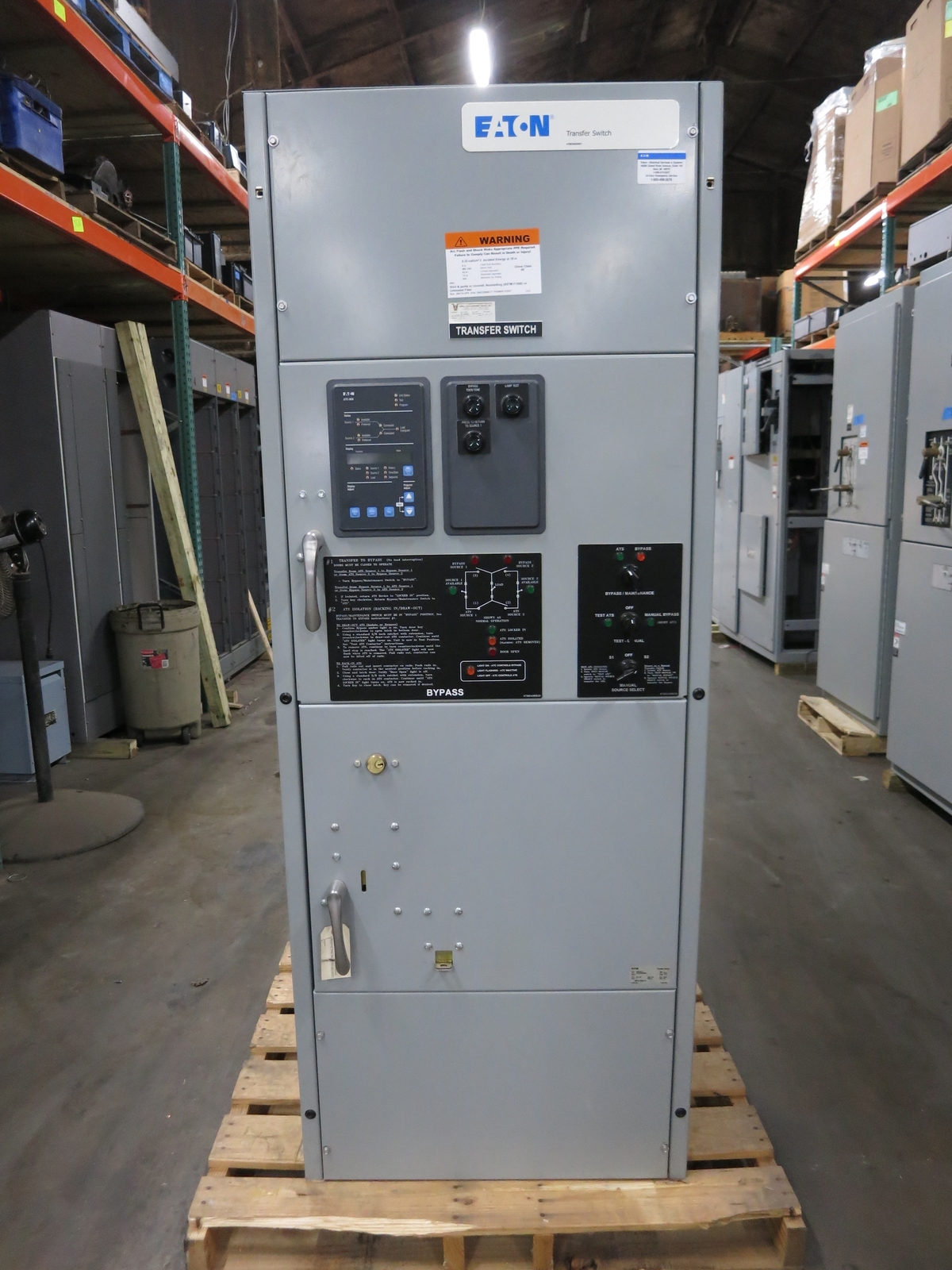 Eaton BIC8C3E30400XSU 400A Automatic Transfer Switch 120-480V 3PH 400 ...