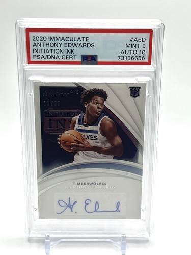 2020-21 Immaculate Anthony Edwards Initiation Ink Auto Rookie RC /99 🔥 ...