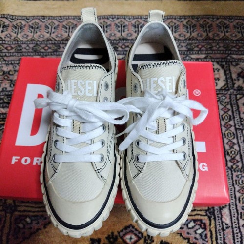 Diesel Women's Canvas Sneakers 7.5 US / 24.5cm Beige Near Mint ...