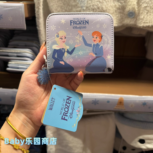 HongKong Disney Authentic 2025 Frozen Elsa Anna Cute Cartoon Coin Purse ...