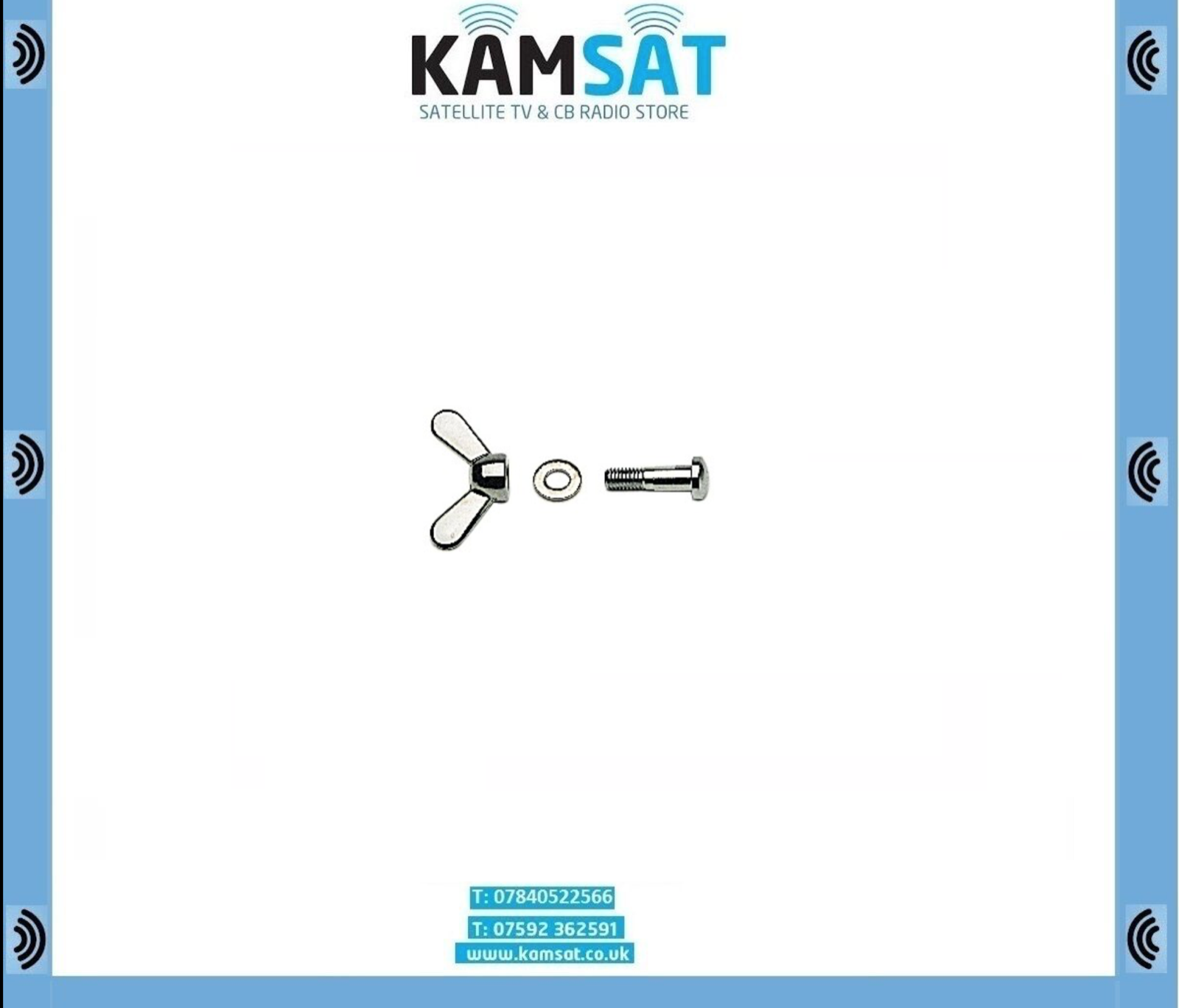 CB Antenna Radio Aerial Wing nut and bolt Sirio DV27 Mount DV 27 | eBay